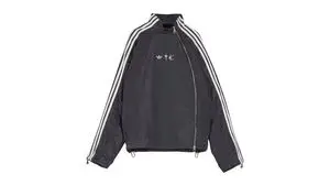 Adidas X Thug Club Woven Track Top In Black/Silver Metallic